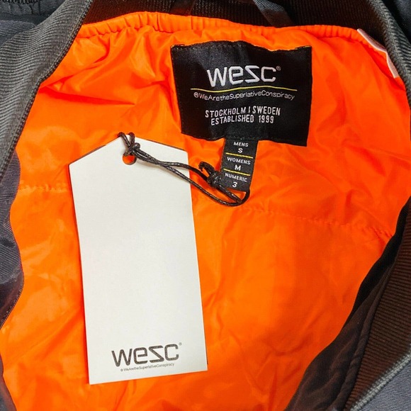 Wesc | Jackets & Coats | Wesc Mens Small Jacket Black Utility Bomber ...